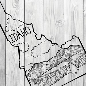 Idaho State SVG Bundle: Clipart, Outline, Vector (instant Download) - Etsy