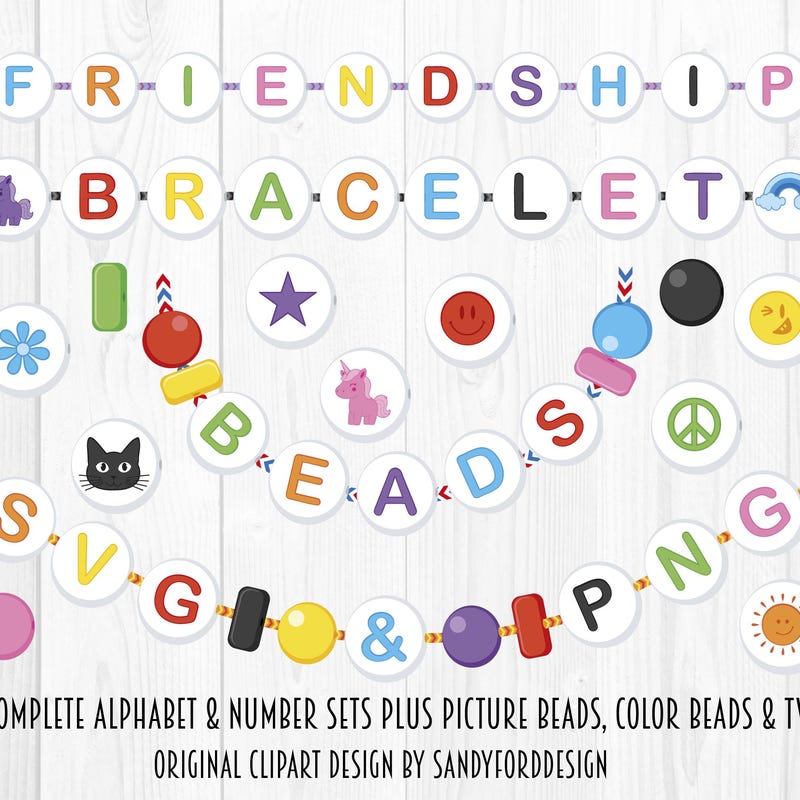 Alphabet Friendship Bracelet - Etsy