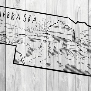 Nebraska State SVG Bundle, Nebraska Clipart, Nebraska Outline, Nebraska ...