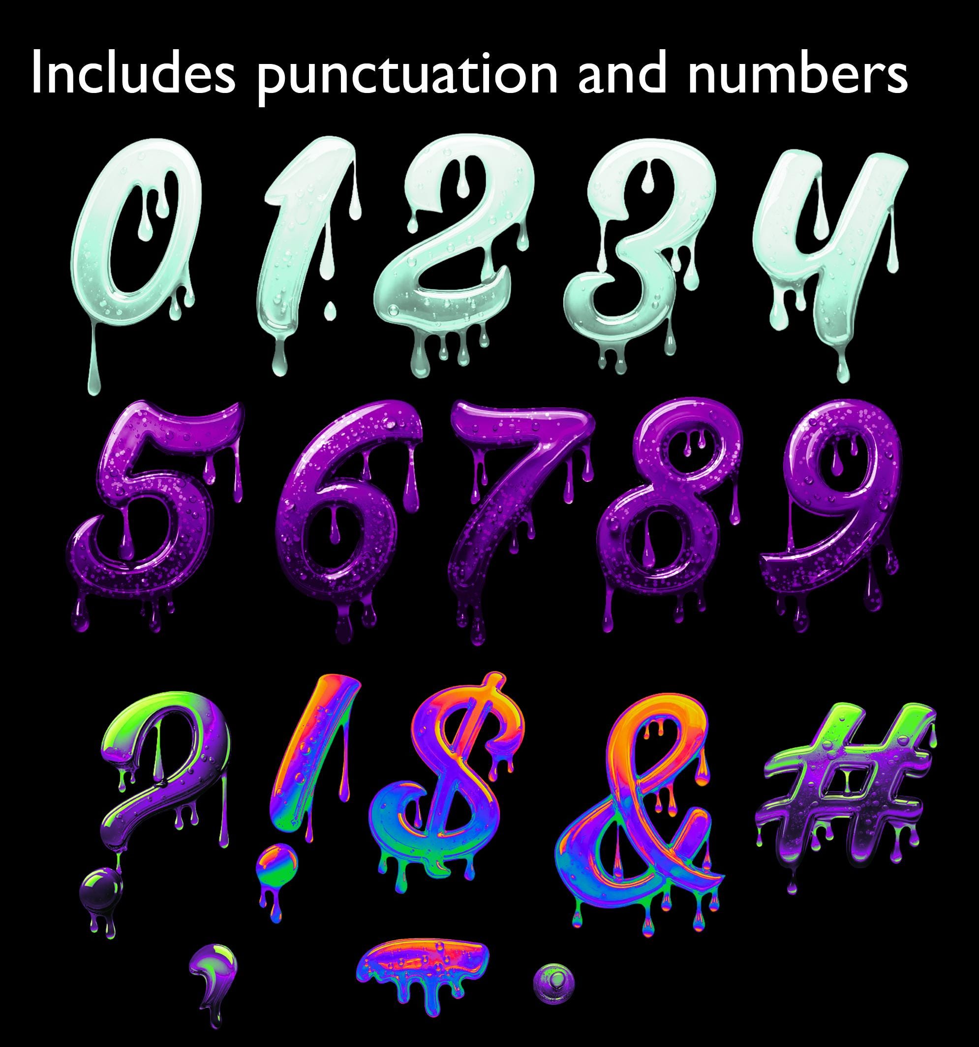 3D Slime Alphabet PNG, Toxic Waste Dripping Letters, Green Slime and ...