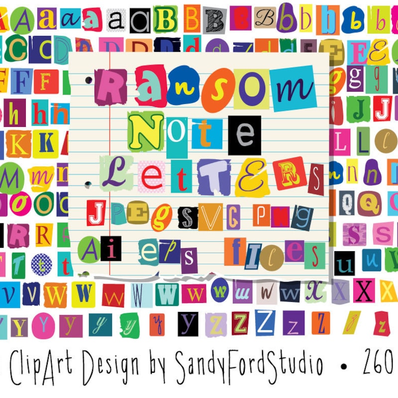 Ransom Letter Images - Etsy