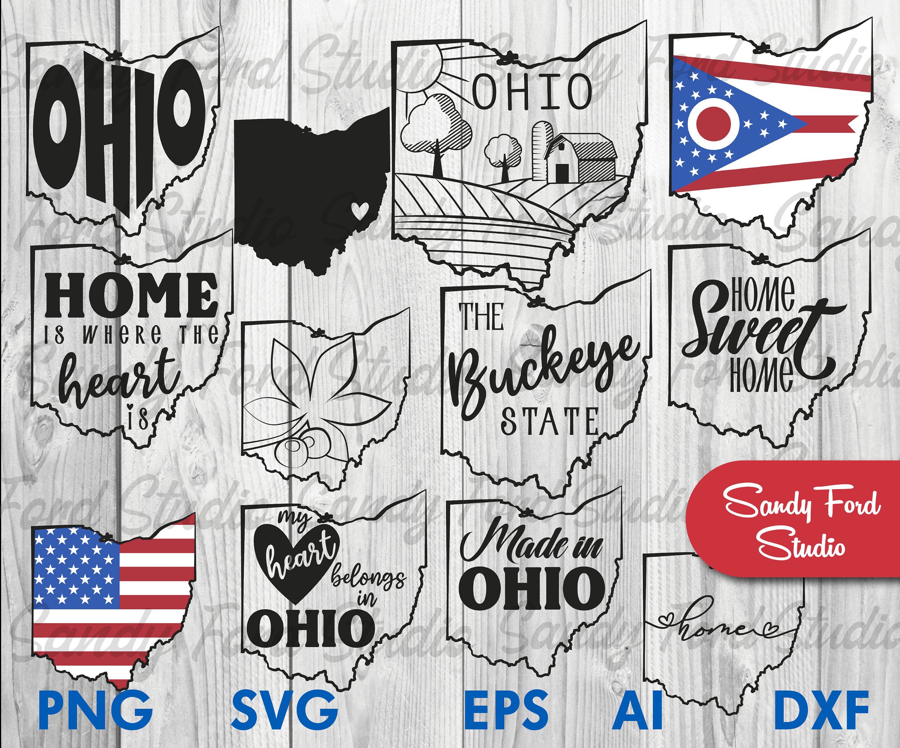 State Of Ohio Clipart