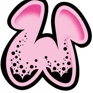 Bubble Graffiti Clipart Alphabet - Letters and Numbers - Pink, Blue ...