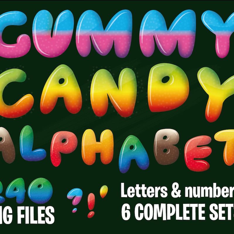 Candy Font - Etsy