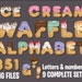 Ice Cream Waffle Alphabet – 9 Different Flavor Alphabets, PNG Letter ...