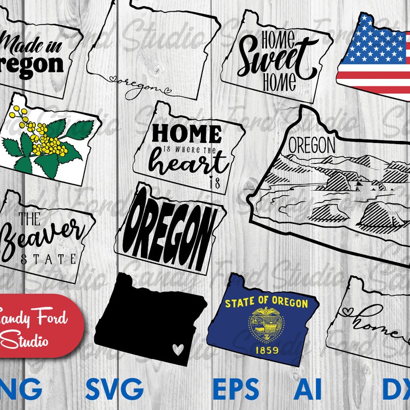 Oregon Outline - Etsy