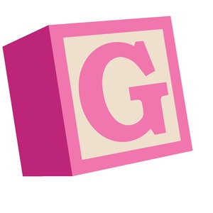 3D Baby Blocks Clipart Alphabet SVG PNG Full Alphabet and Numbers in 8 ...