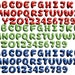 Bubble Alphabet Bubble Letters and Numbers 10 Complete Sets PNG Files ...