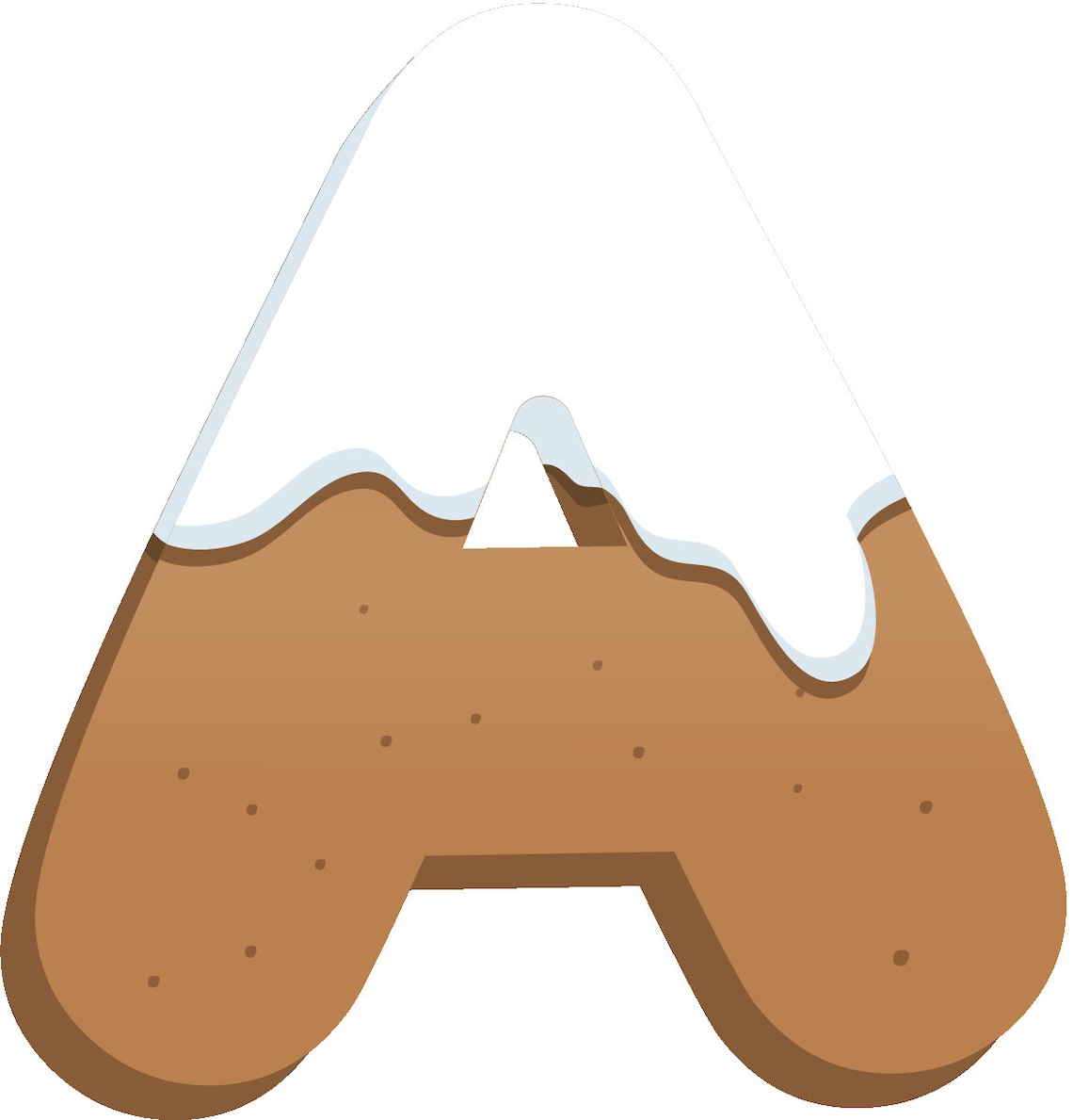 Gingerbread Alphabet - Digital Letters and Numbers - Four Complete ...
