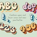 Retro Groovy Font Alphabet, Vintage Font SVG PNG Eps Ai - Letters ...