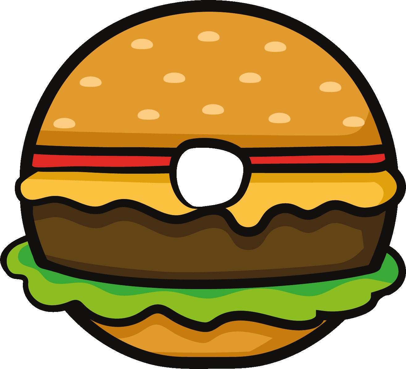 Burger Alphabet Clipart Burger Letters Numbers and Glyphs - Etsy Hong Kong