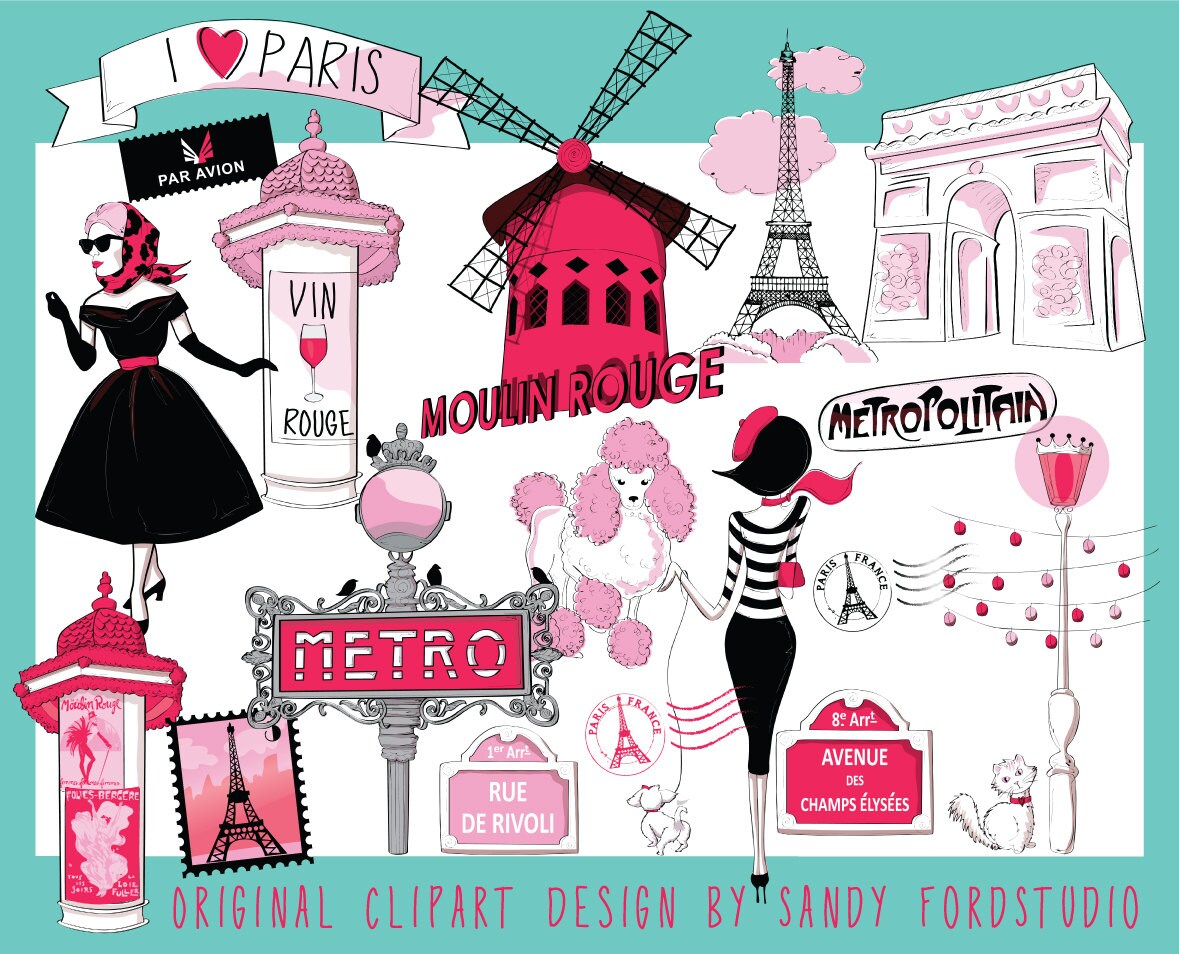 Love Paris Clipart