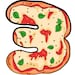 Pizza Alphabet - Letters and Numbers - Margarita, Pepperoni, Chilli ...