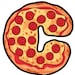Pizza Alphabet - Letters and Numbers - Margarita, Pepperoni, Chilli ...