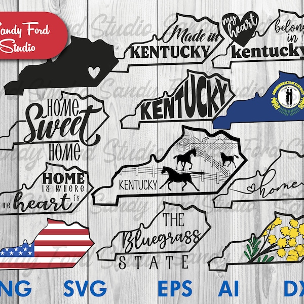 Kentucky State Shape - Etsy