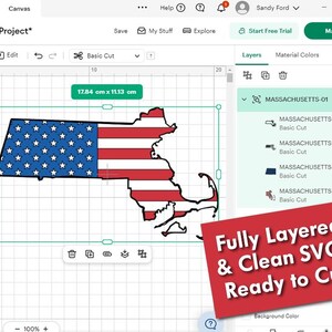 Massachusetts SVG Bundle – Hand Drawn State Outline, Flag, Flower ...