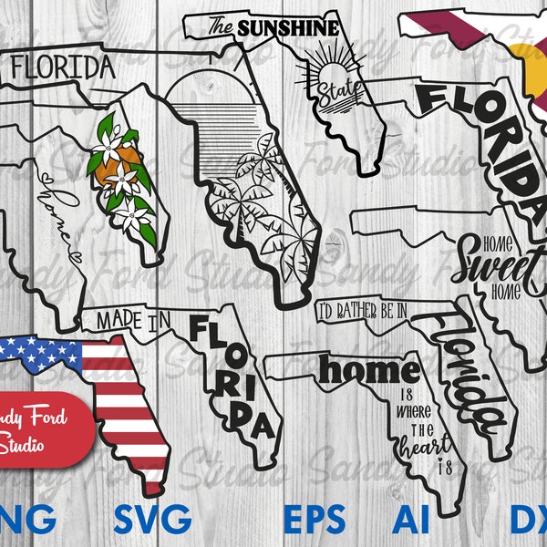 Florida State Svg - Etsy