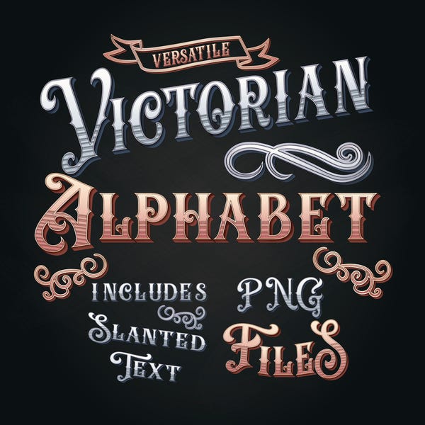 Victorian Alphabet - Etsy