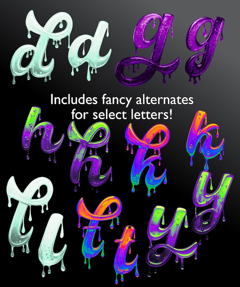 3D Slime Alphabet PNG, Toxic Waste Dripping Letters, Green Slime and ...