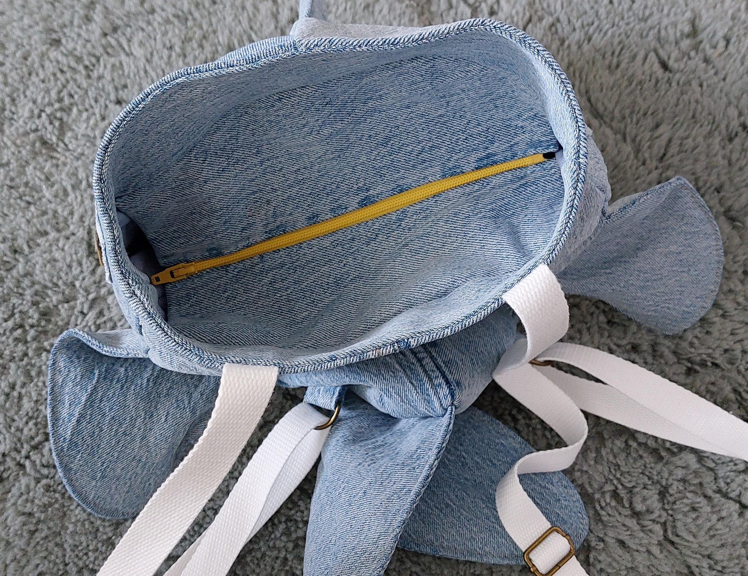 Denim Blue Whaleshark Backpack Jeans Whale Shark Bag - Etsy
