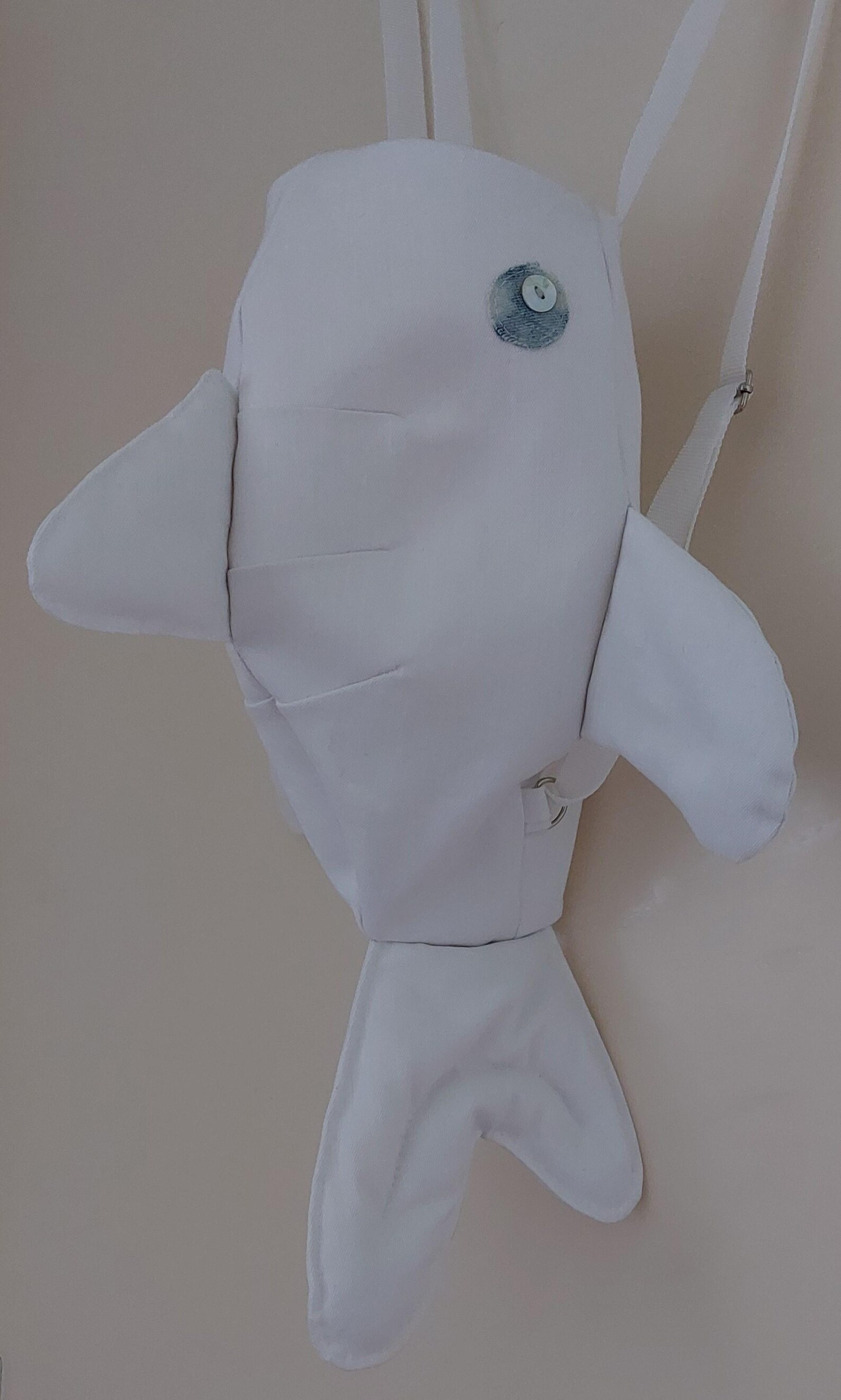 White Denim Whaleshark Backpack Jeans Whale Shark Bag - Etsy
