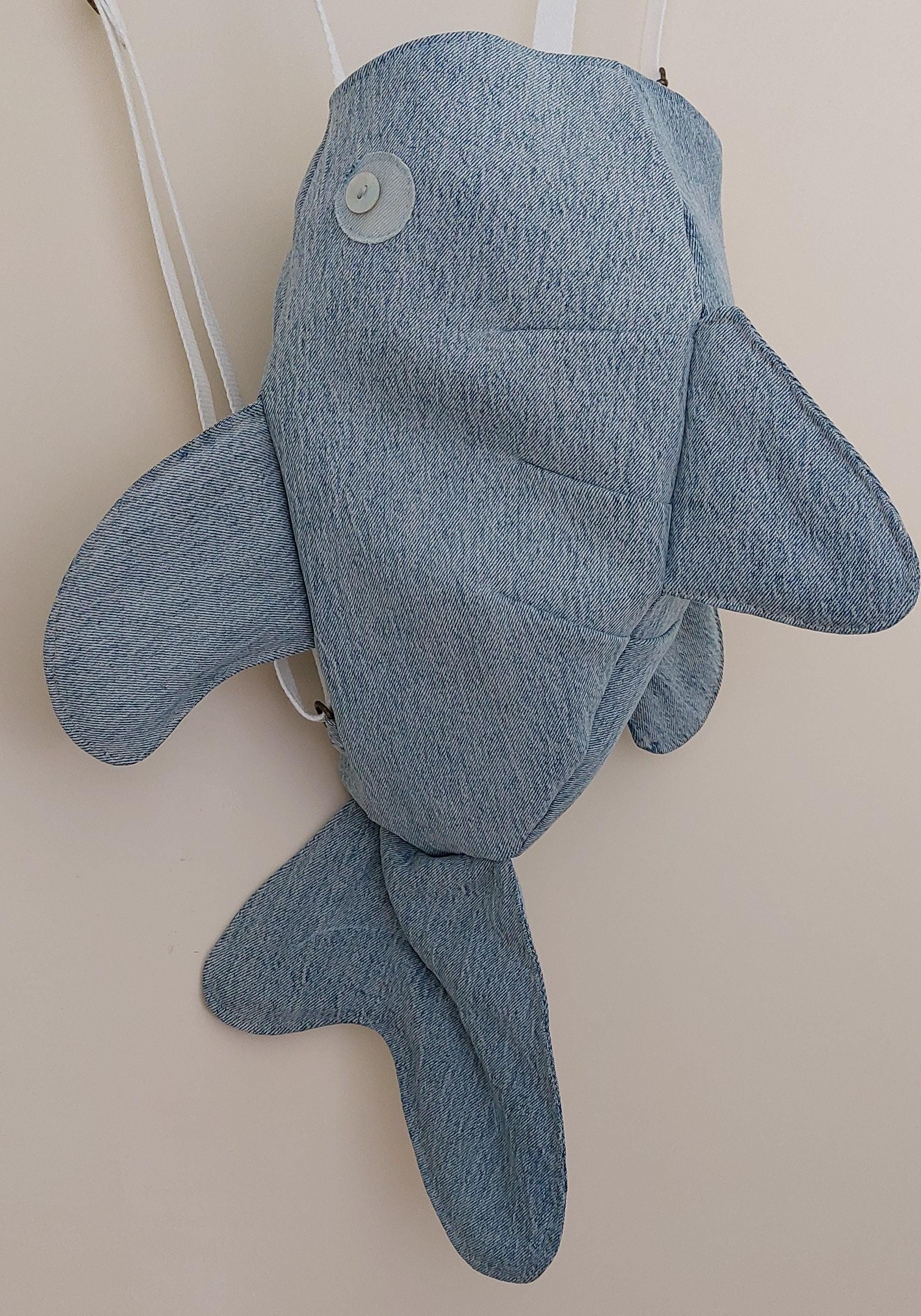 Denim Blue Whaleshark Backpack Jeans Whale Shark Bag - Etsy