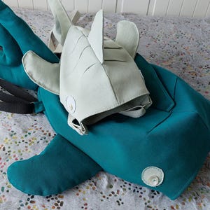 Petrol Green Denim Whaleshark Backpack From Sustainable Recycled Jeans ...