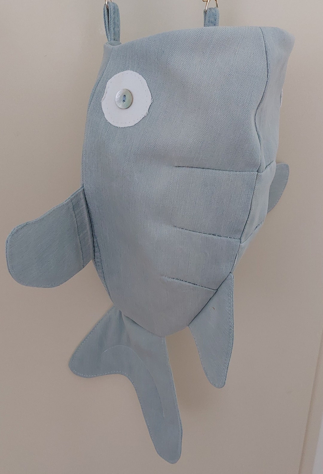 Whale Shark Shoulder Bag Denim Bag Animals WHALE Shark Bag From Recycle ...