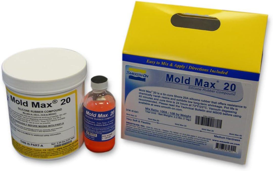 Smooth-on Mold Max 20 Silicone Mold Making Rubber - Trial Unit - Etsy