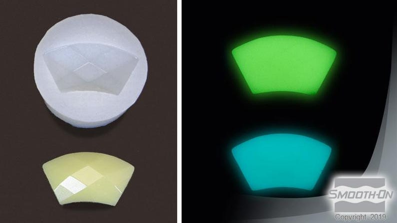 Smooth-on Glow Worm - Phosphorescent Powder - 6 Ounce (blue-green) - Etsy