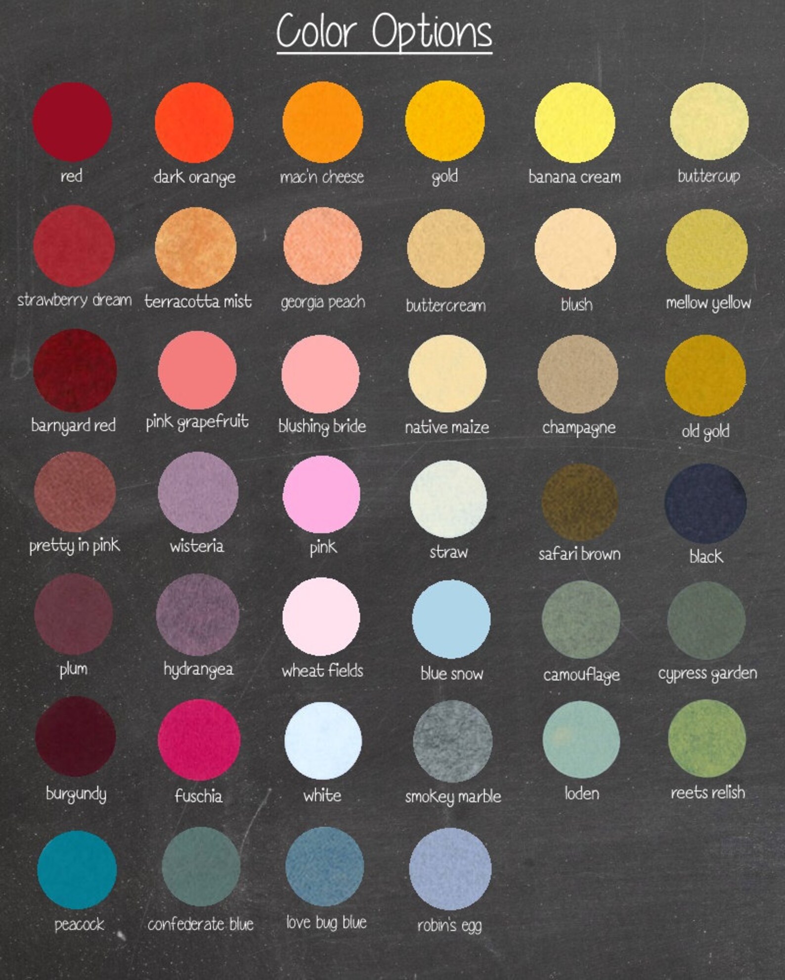 Color Swatch - up to 8 Colors - Etsy