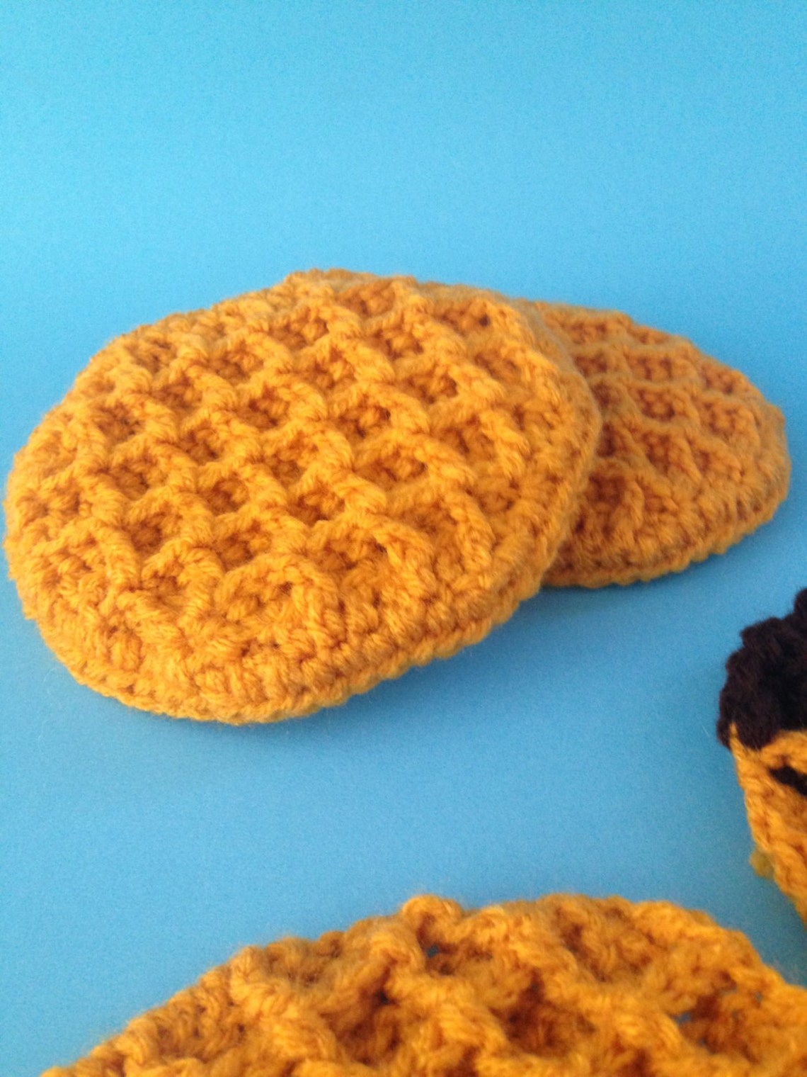 Waffles and Waffle Cone Sundae Ice Cream Crochet Pattern | Etsy