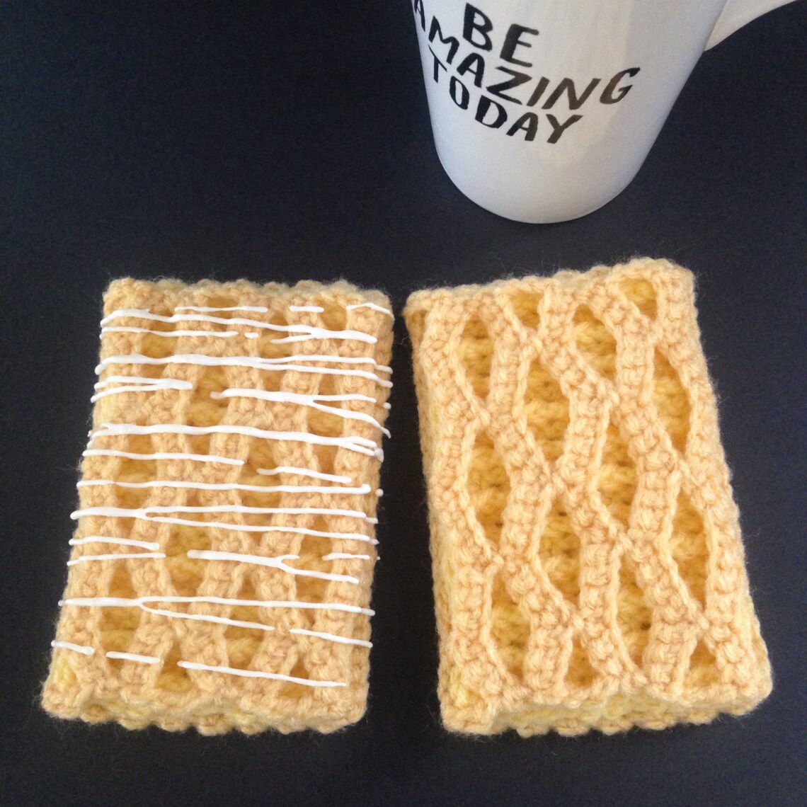 Custard Lattice Danish Pastry Crochet Pattern - Etsy