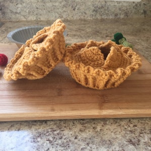 Pie Crust Basket *with Fillings!* Crochet Pattern - Etsy