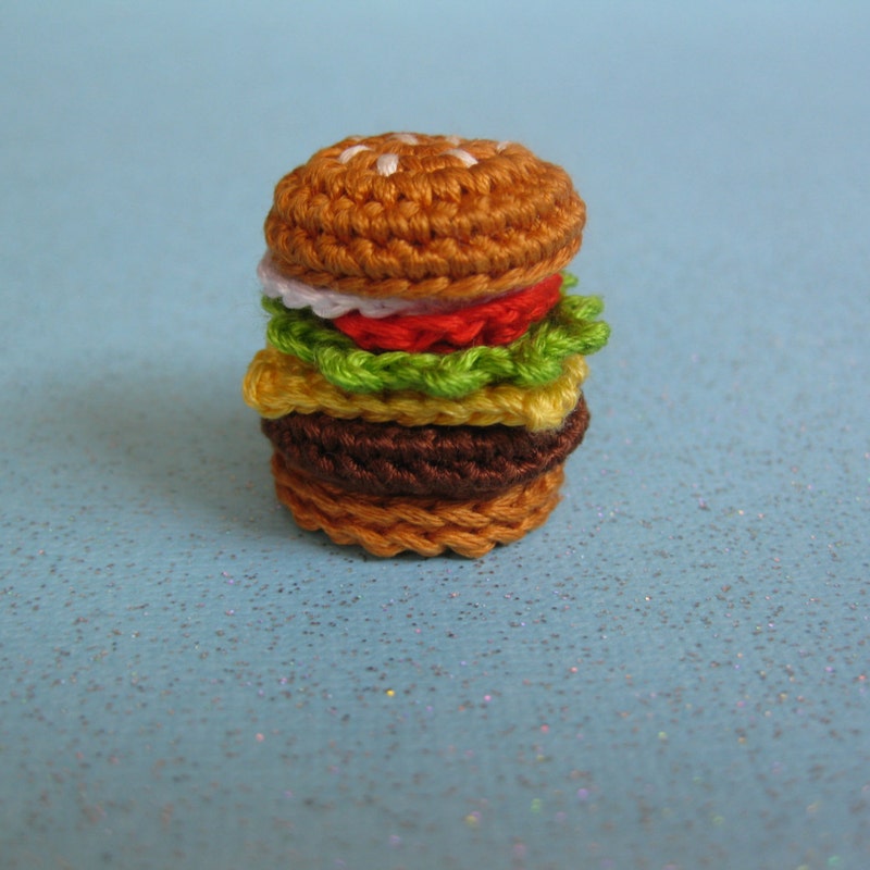 Crochet Cheeseburger - Etsy
