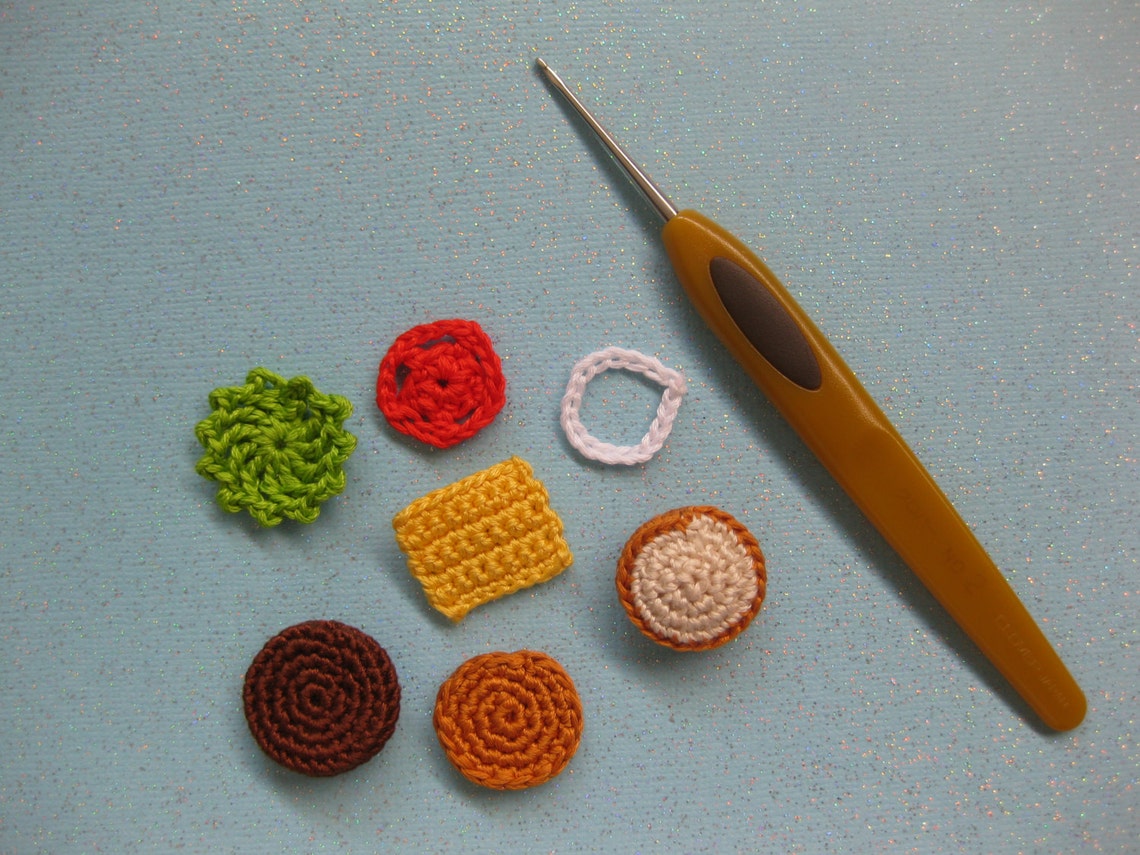Little Cheeseburger Crochet Pattern - Etsy