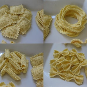 Pasta Party Crochet Pattern - Etsy