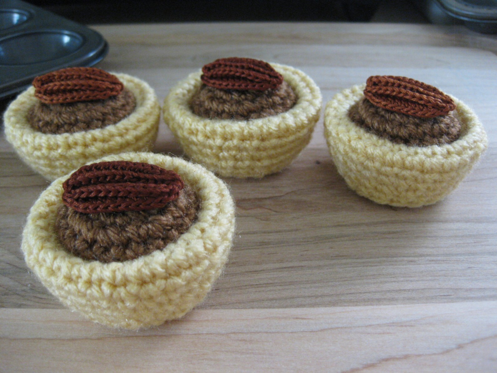 Mini Pecan Tart Crochet Pattern - Etsy