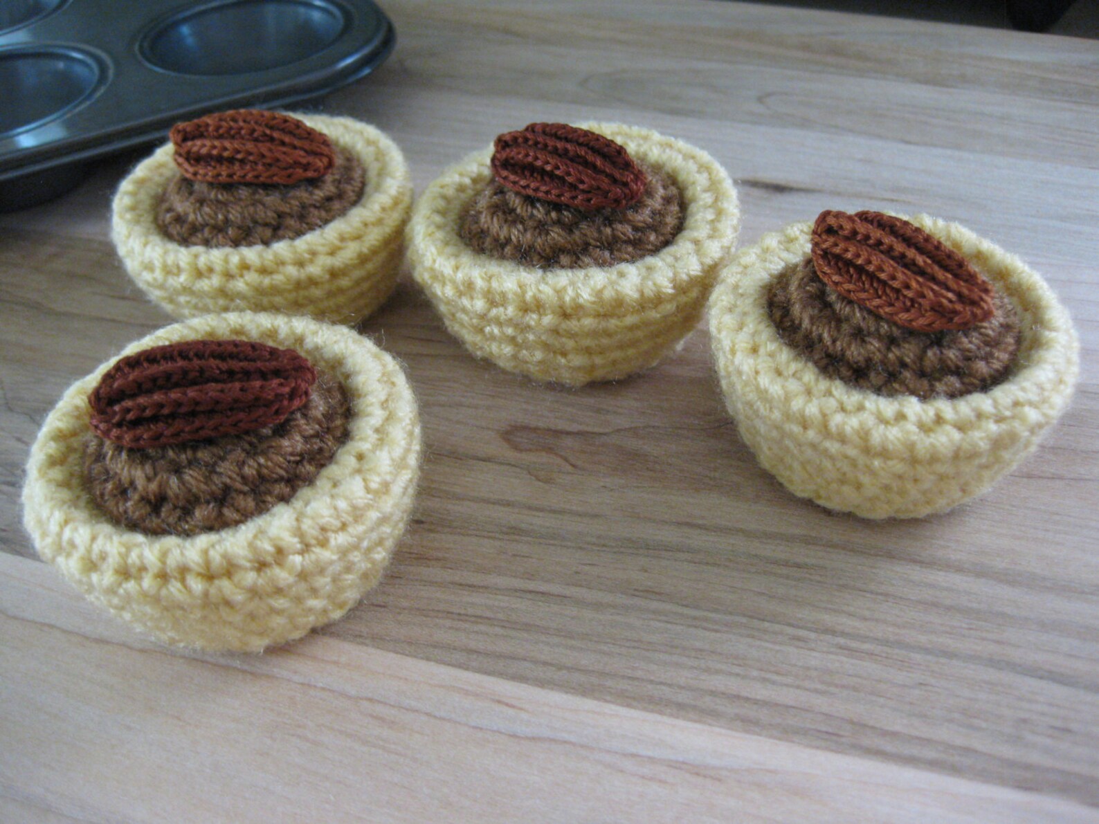 Mini Pecan Tart Crochet Pattern - Etsy