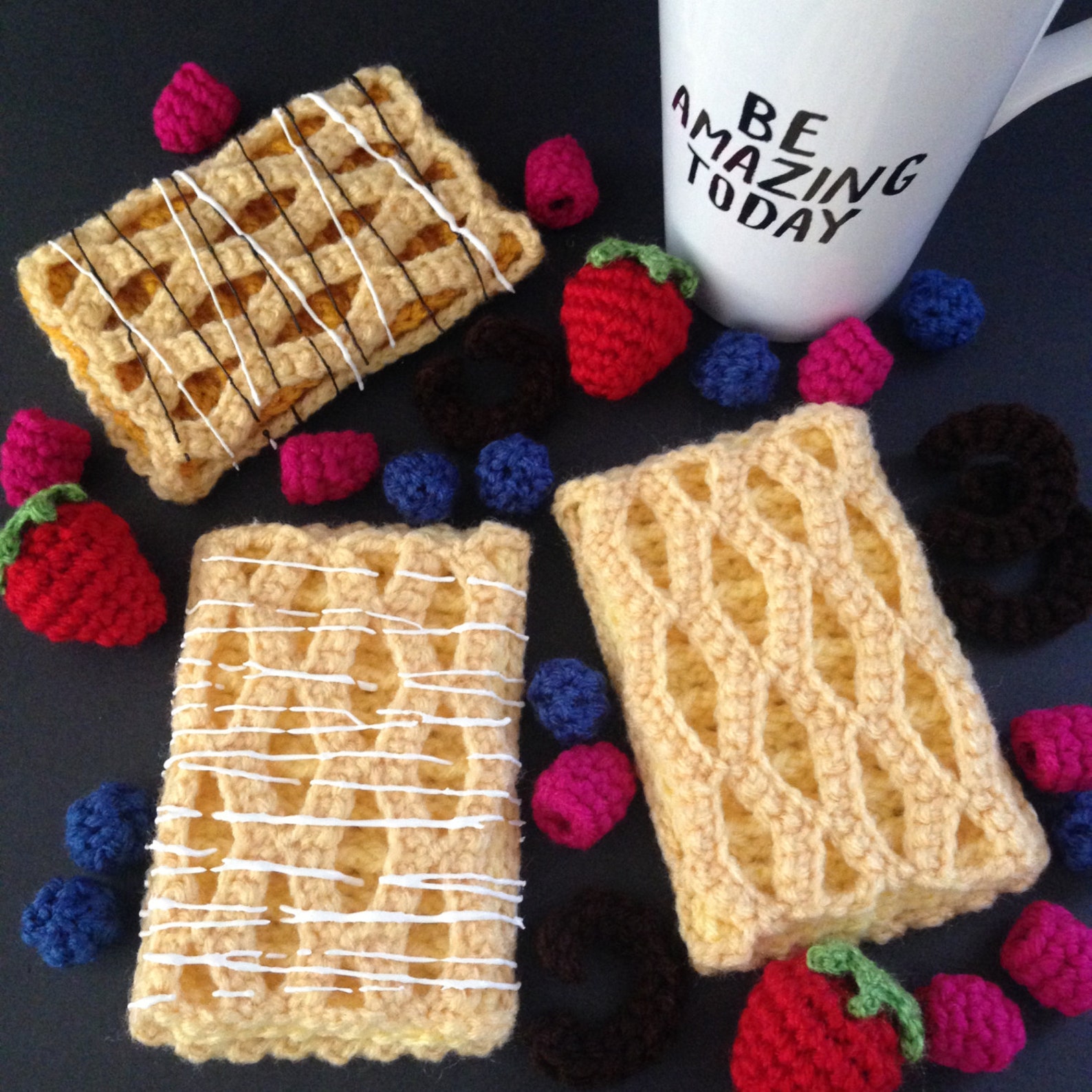 Custard Lattice Danish Pastry Crochet Pattern - Etsy Sweden