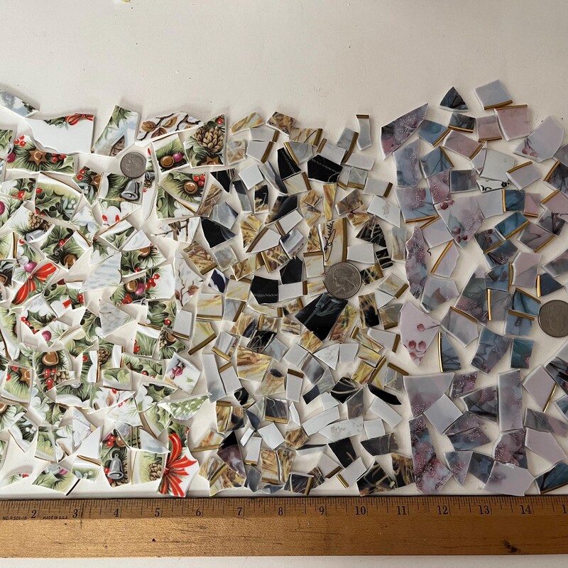Broken China Tiles - Etsy