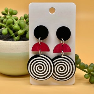 Boho Style, Geometric Earrings, Variety Shape, Statement Drop Dangle ...
