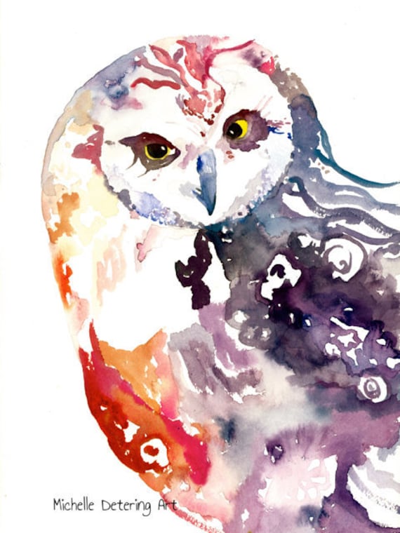 Abstract Owl Drawings