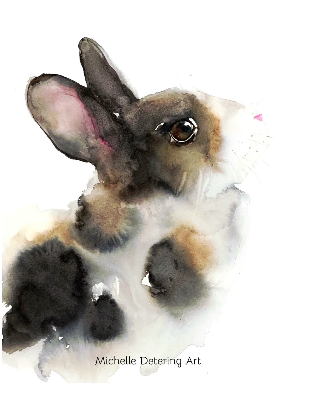 Rabbit - Watercolor Print, Watercolor Giclee, Rabbit Art, Rabbit ...