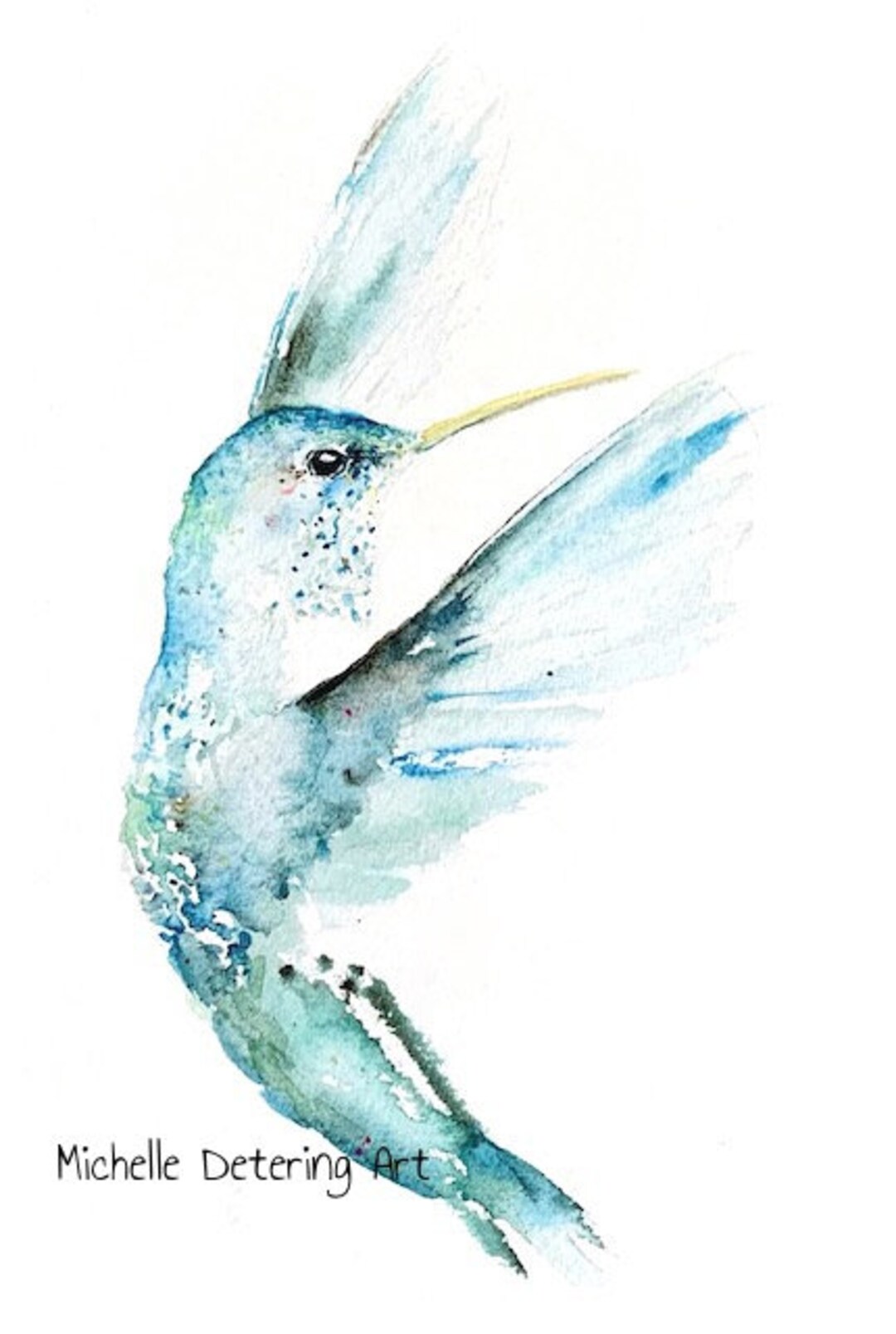 Hummingbird - Watercolor Print, Watercolor Art, Bird Watercolor ...