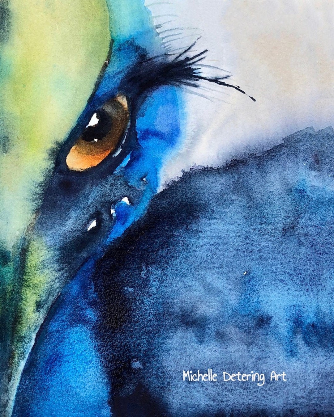 Eye of the Beholder - Watercolor Bird, Watercolor Print, Cassowary Art ...
