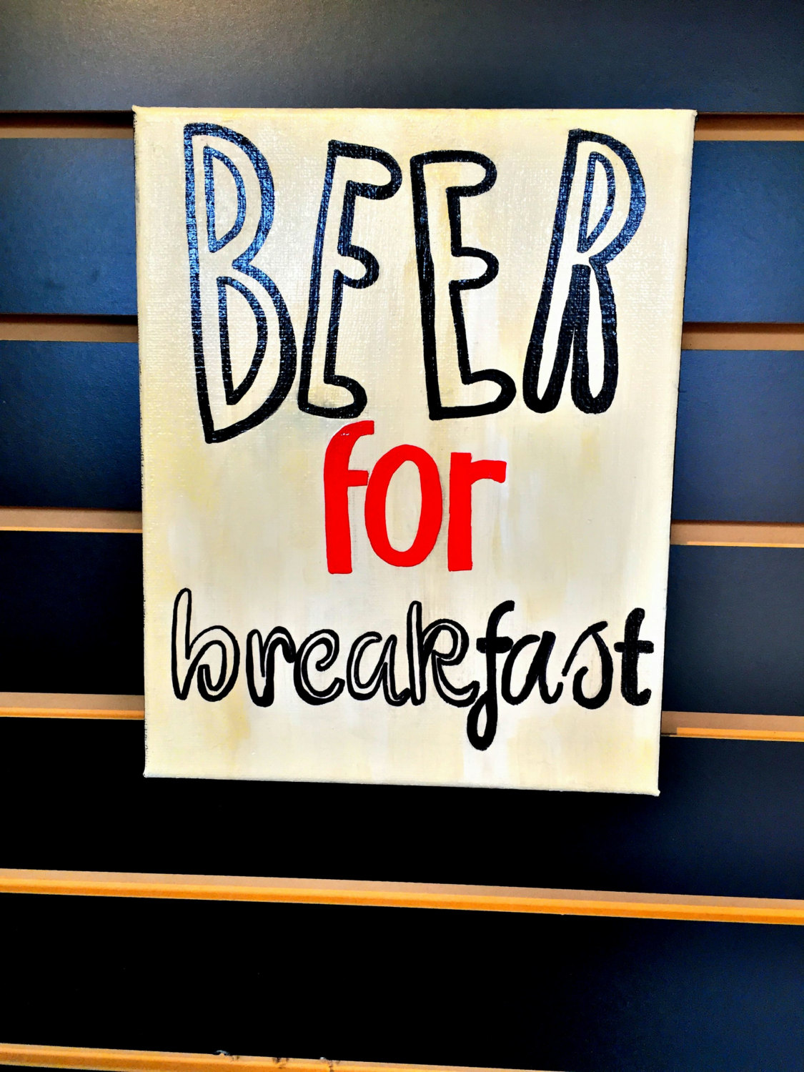 BEER for Breakfast Quote Funny Men Breakfast Bottoms Up - Etsy