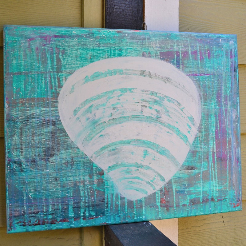 Seashell Artwork - Etsy