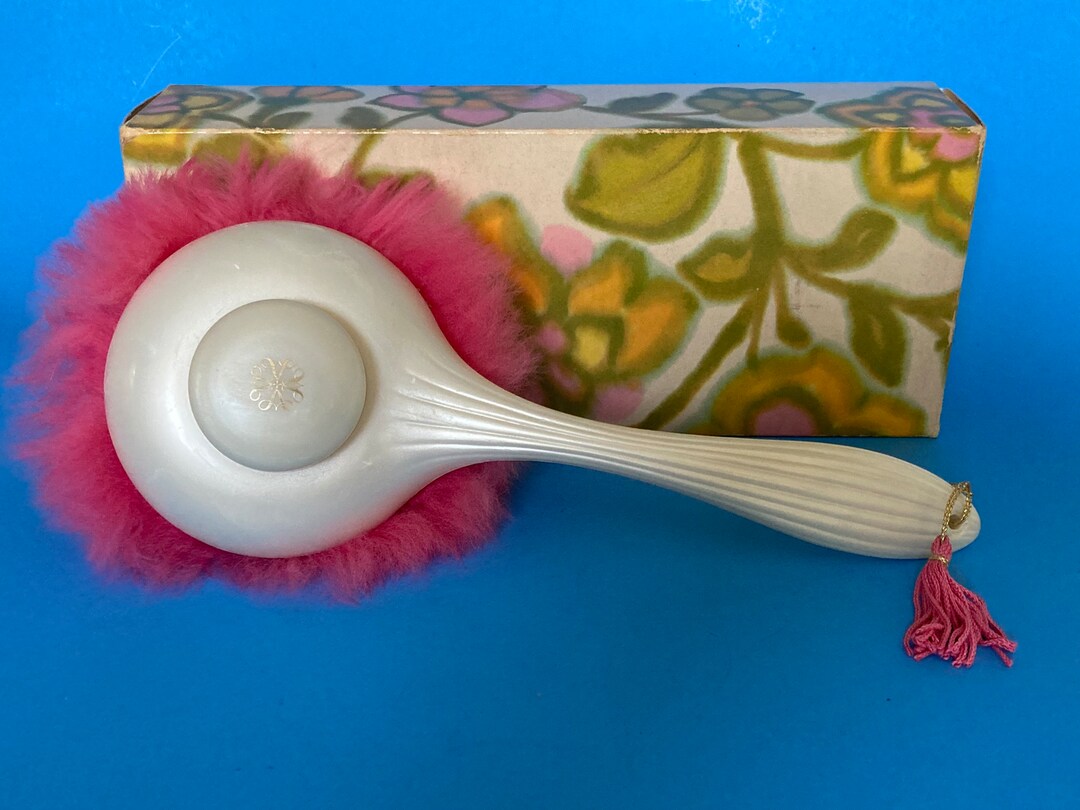 NIB Vintage Avon Fluff Puff Powder Puff in Box Bright Pink & - Etsy