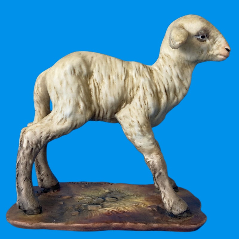 Porcelain Lamb Figurine - Etsy